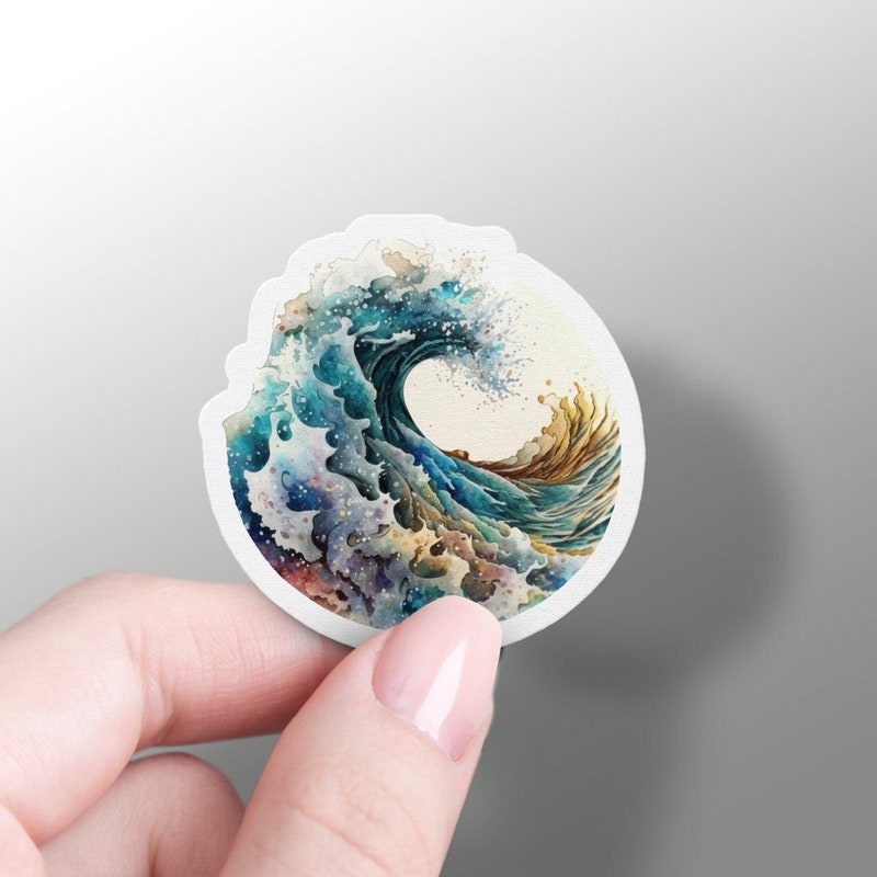 Watercolor Wave - Etsy