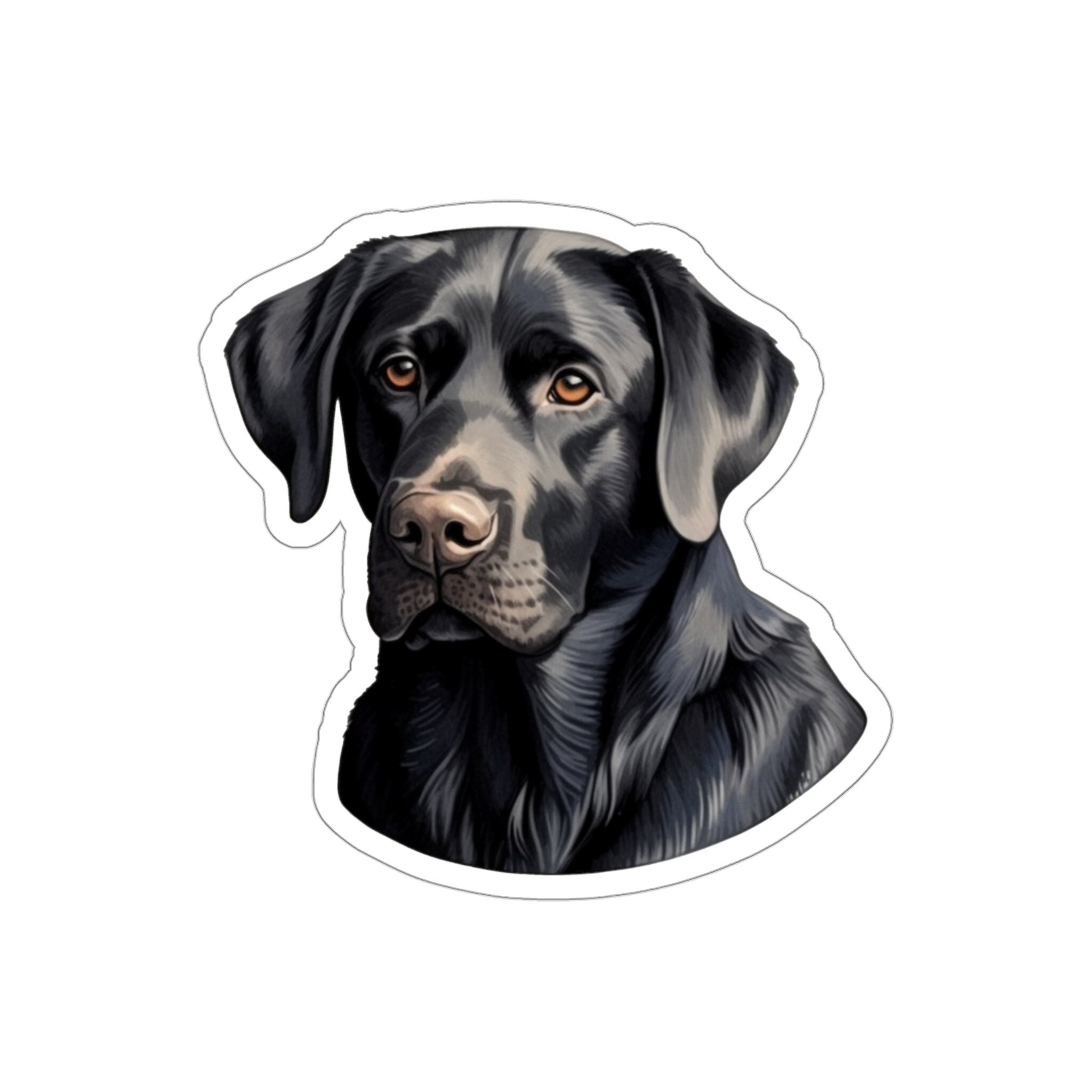Black Lab Sticker, Labrador, Black Lab, Dog Decal, Chocolate Lab, Lab ...