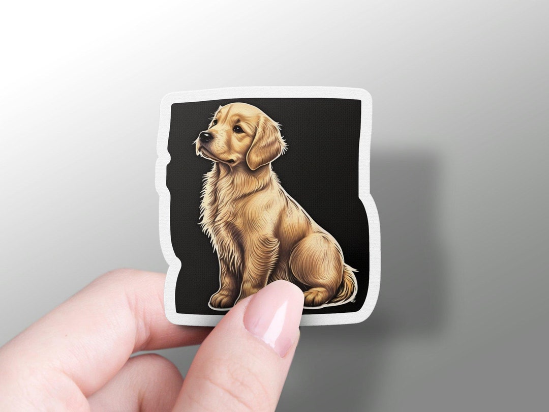 Golden Retriever Sticker Puppy Decal Sticker Vinyl Dog Owner Sticker ...