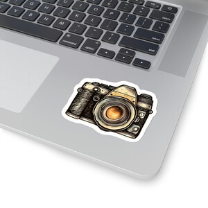 Camera Sticker, Photography, Photo, Photographer Gift, Macbook, Vinyl ...