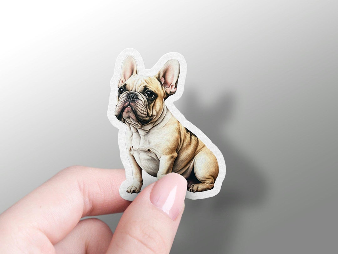 French Bulldog Sticker Dog Decal Sticker Cute Vinyl Dog Owner Sticker ...