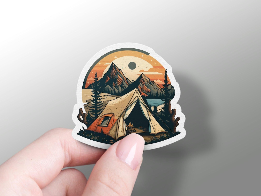 Camping Sticker, Hiking Stickers, Nature Lover, Gift for Hiking Lover ...