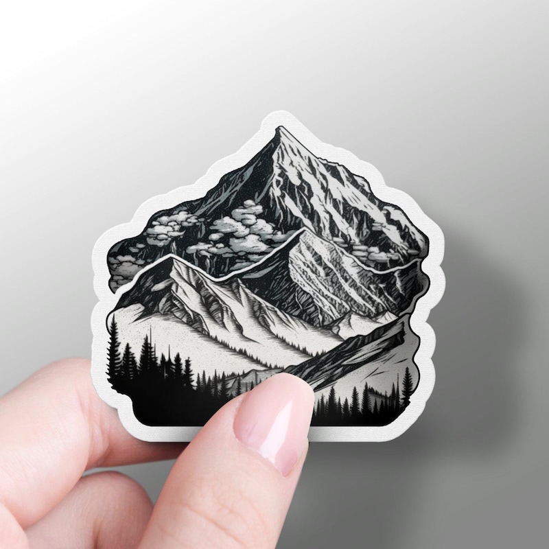Mountain Sticker - Etsy