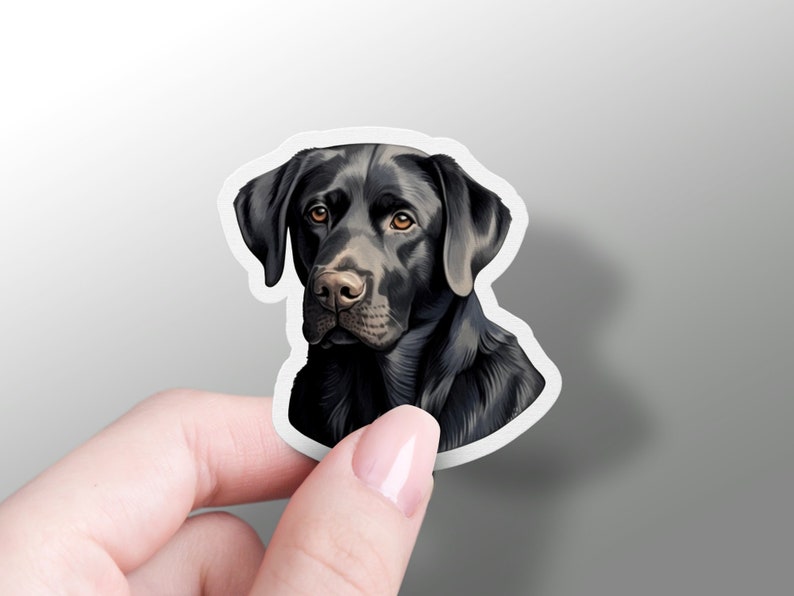 Black Lab Sticker, Labrador, Black Lab, Dog Decal, Chocolate Lab, Lab ...