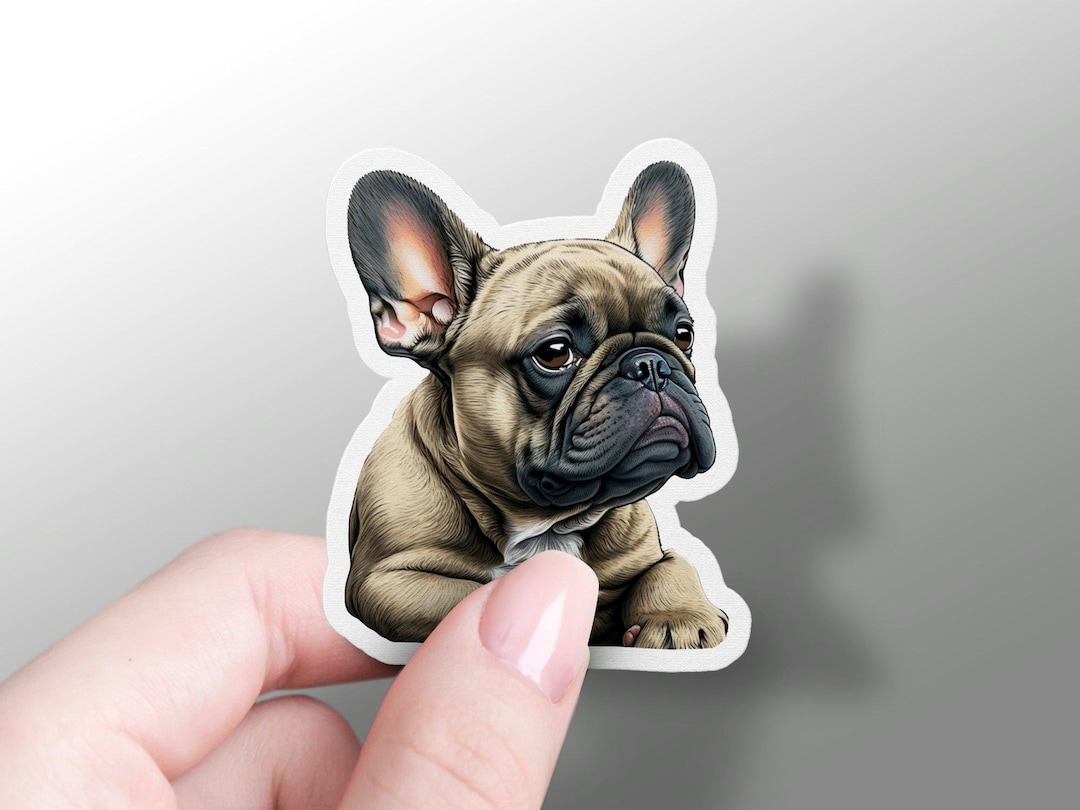 French Bulldog Sticker Dog Decal Sticker Cute Vinyl Dog Owner Sticker ...