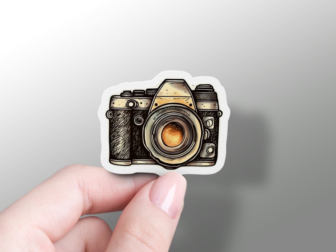 Camera Sticker, Photography, Photo, Photographer Gift, Macbook, Vinyl ...