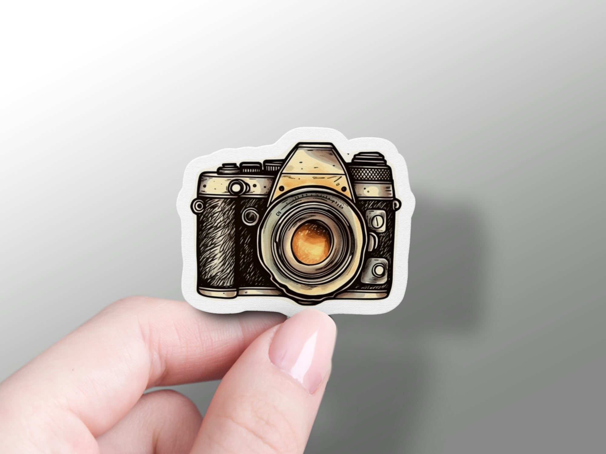 Camera Sticker, Photography, Photo, Photographer Gift, Macbook, Vinyl ...