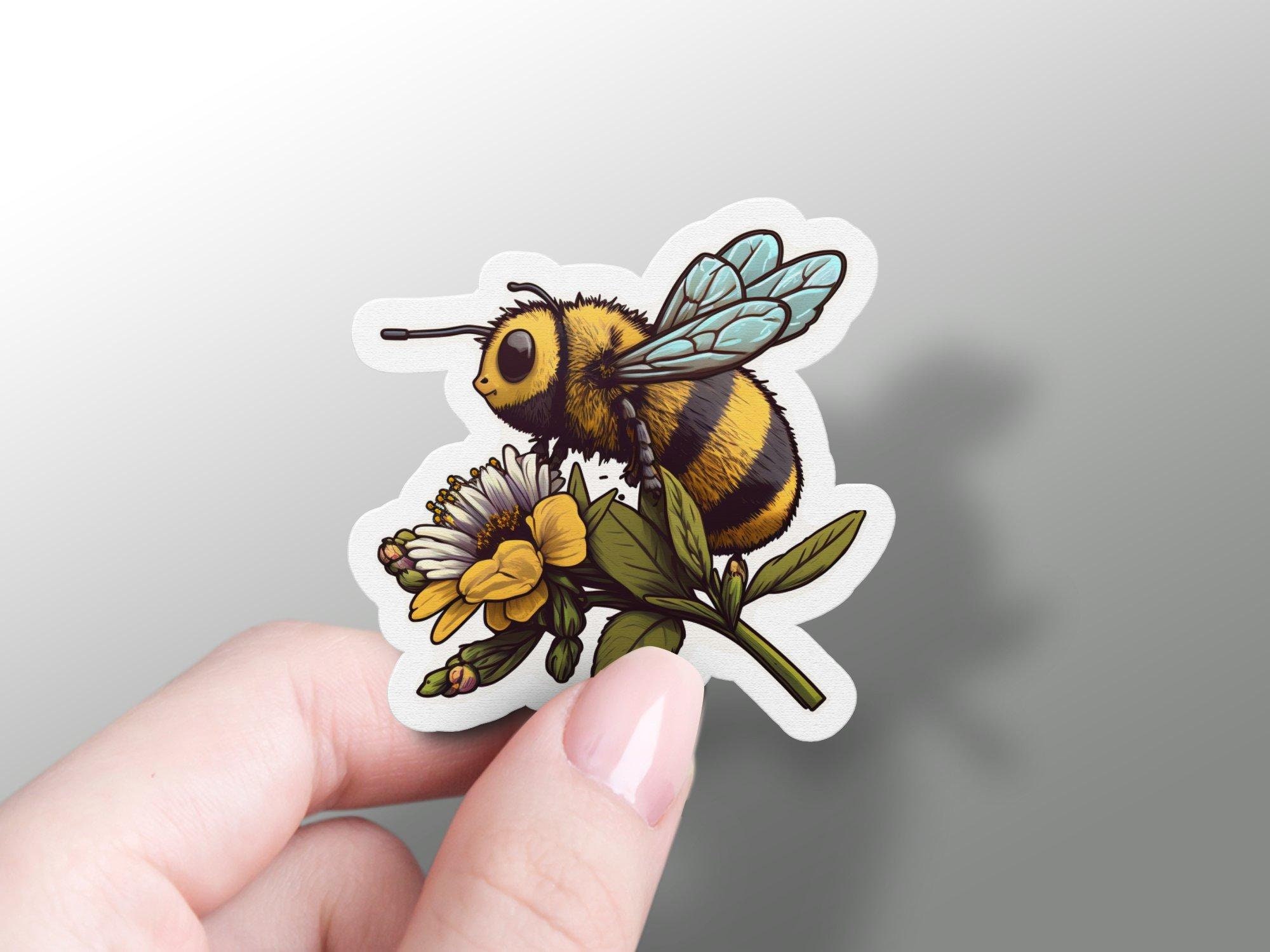 Bumble Bee Sticker Cute Honey Bee Decal Fun Laptop Sticker Honey ...