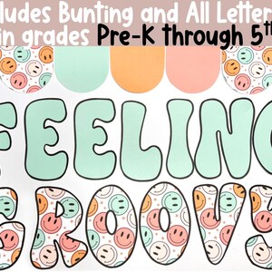 Back to School Bulletin Board - Groovy Classroom Decor Bulletin Board ...