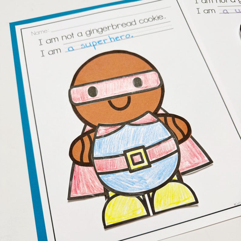 Disguise a Gingerbread Man Craft - Hide a Gingerbread Man Activity - Etsy