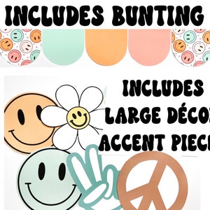 Back to School Bulletin Board - Groovy Classroom Decor Bulletin Board ...