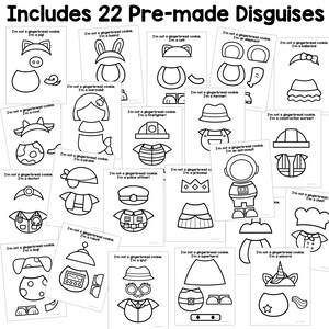 Disguise a Gingerbread Man Craft - Hide a Gingerbread Man Activity - Etsy