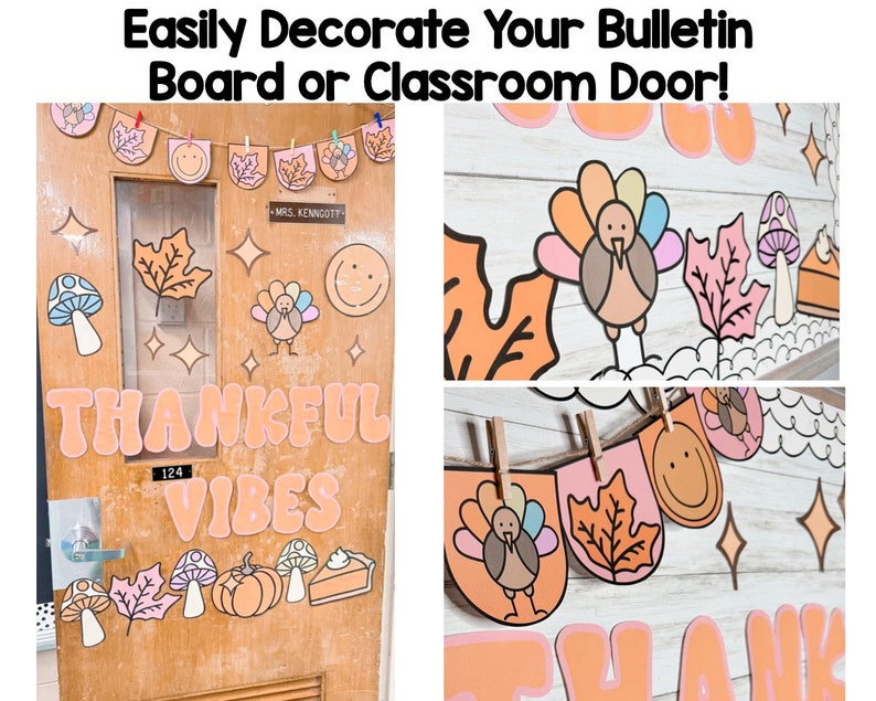 November Bulletin Board - November Door Decor - Thankfuls Vibes ...
