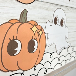 Halloween Bulletin Board - Halloween Door Decor - Ghoul Vibes October ...