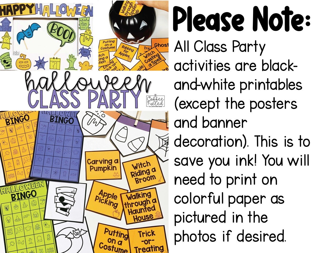Halloween Class Party Kit - Halloween Party Games for Kids - Halloween ...