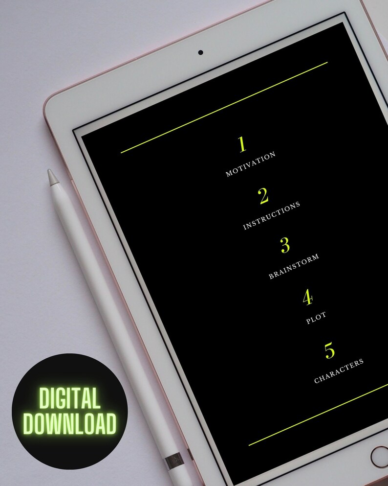 Writing Planner Printable Novel Plotter Nanowrimo Book Writing Template ...