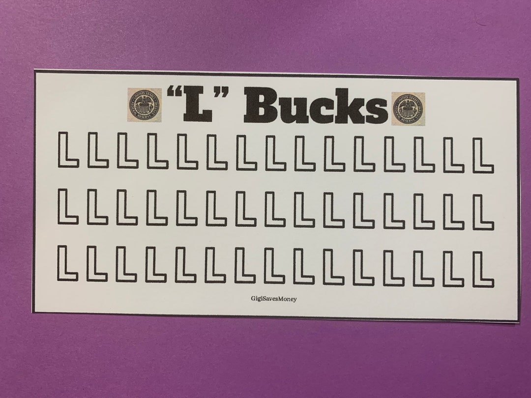 L Bucks Tracker - Etsy