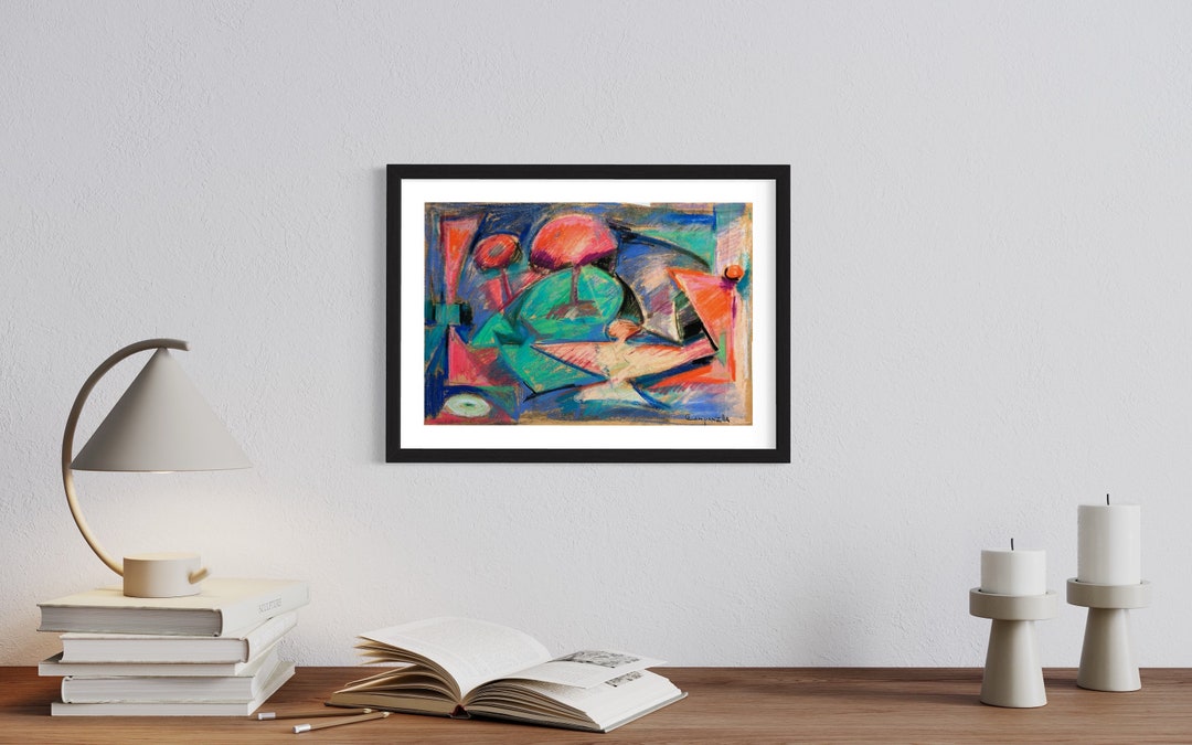 Vintage Abstract Landscape by Frank Campanella - Signed - Etsy