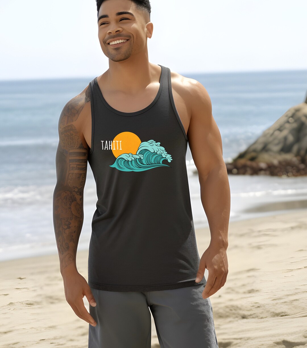 Tahiti Tank Top, Tahiti Singlet, Bora Bora, Pacific Islands, French ...