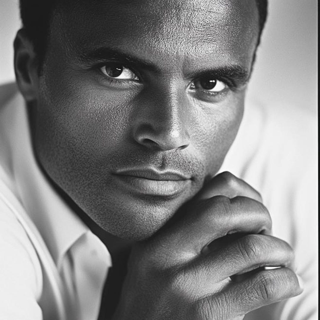 Classic Harry Belafonte Portrait Wall Art Print, Music Lovers ...