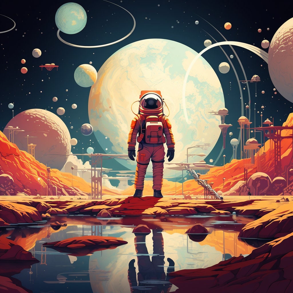 Retro Space Suit - Etsy