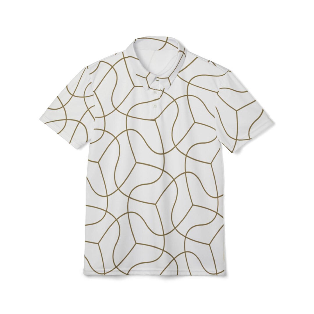 Chains of Gold Polo Shirt, Casual Summer Polo, Trendy Golf Polo ...