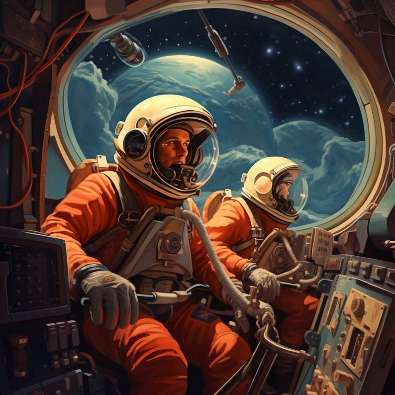 Retro Space Suit - Etsy