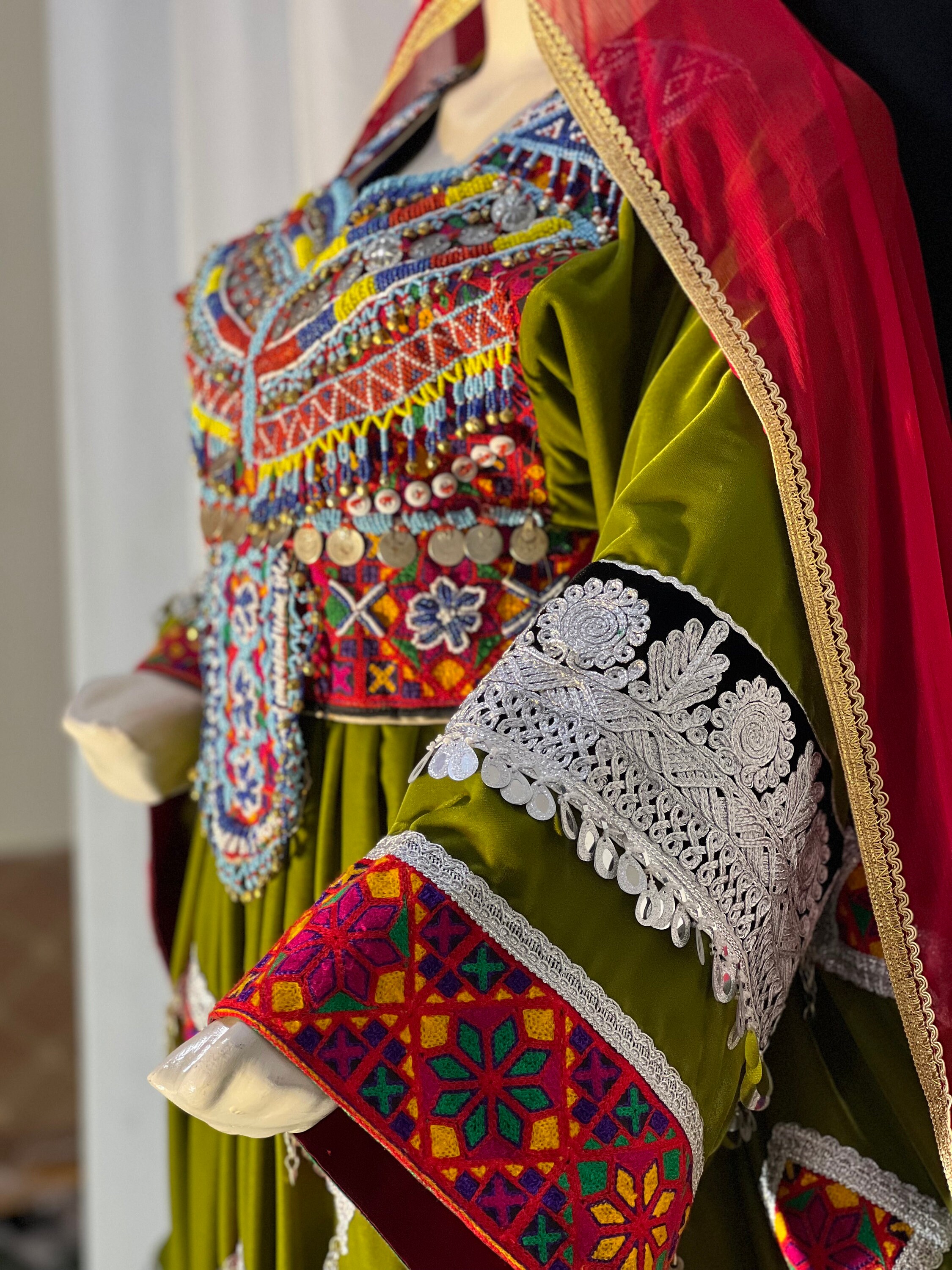 Afghan Traditional Tail Style Dress Embroidery Pawli Work and - Etsy