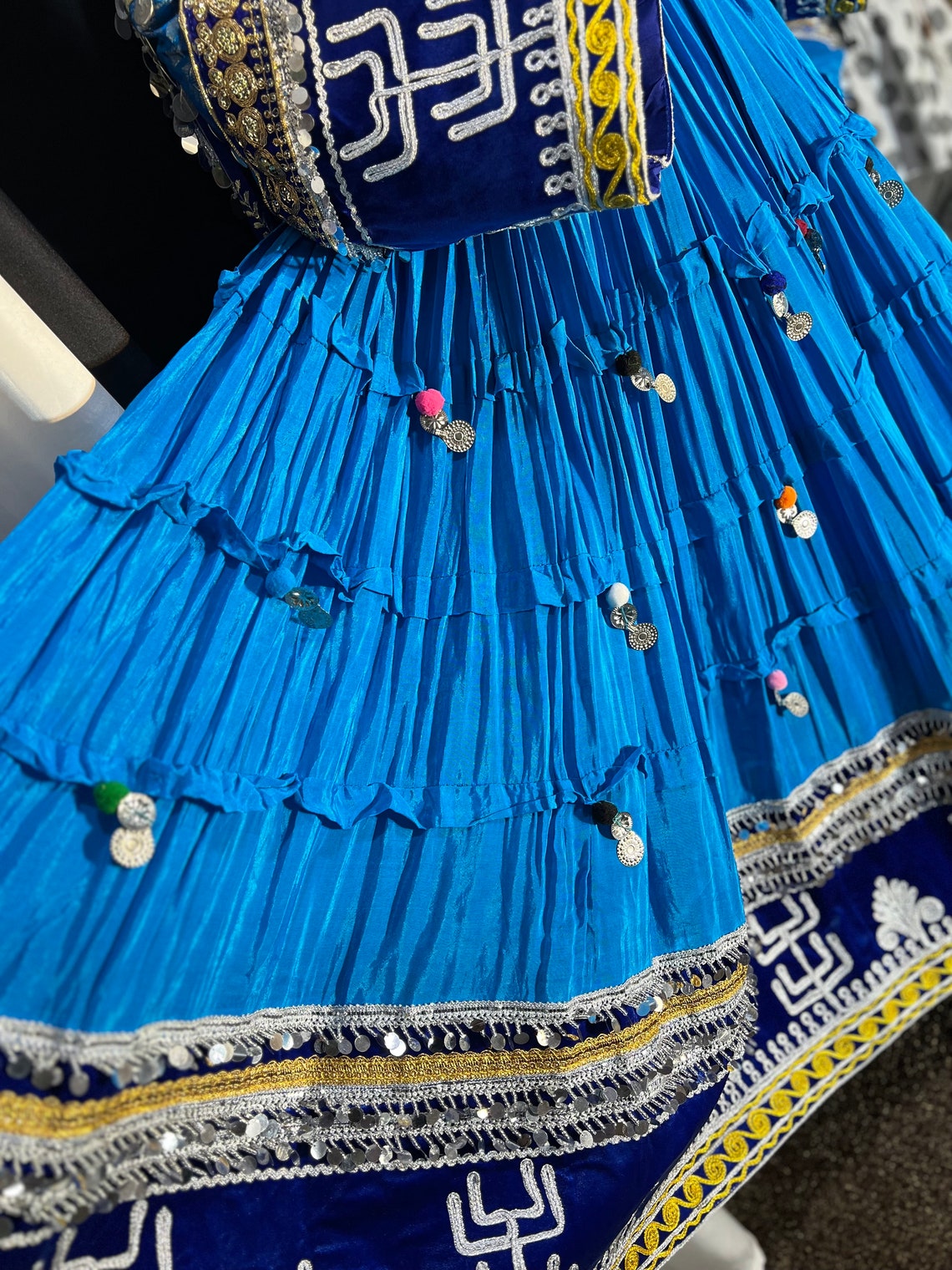 Afghan Traditional Dress With Most Beautiful Embroidery Charma - Etsy