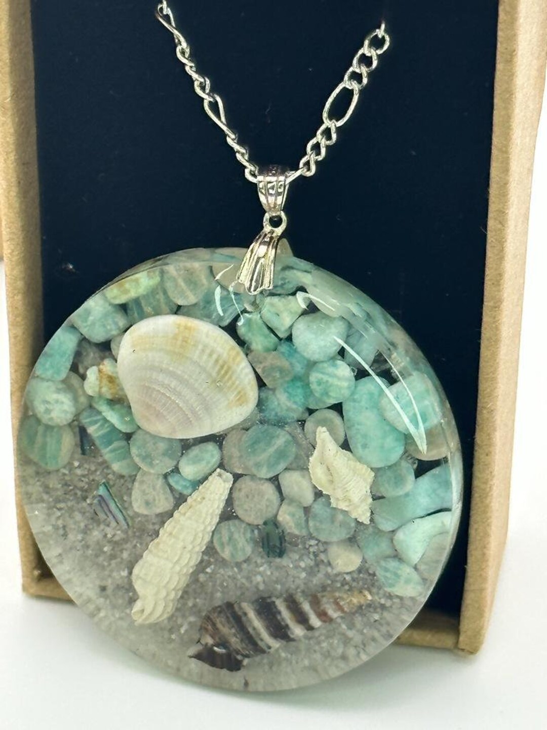 Necklace Seashell and Aventurine Line: the Essence of the Sea Infused ...