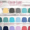 Comfort Colors Color and Size Chart, Comfort Colors Mockup, Tee Size ...