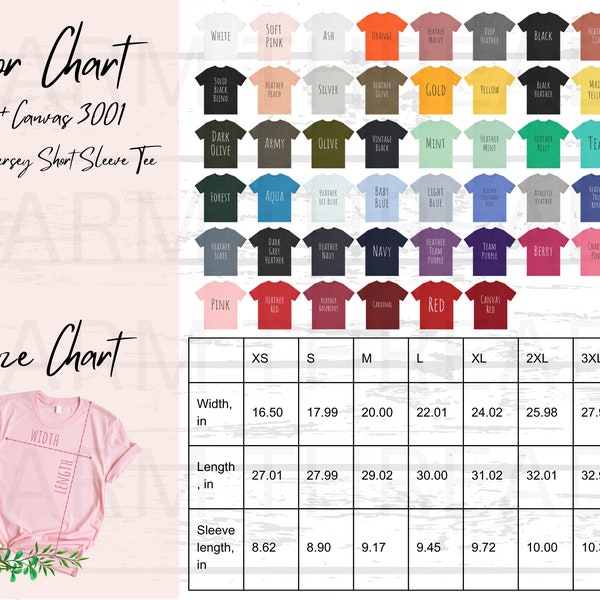 Monster Digital Color Chart 3001 - Etsy