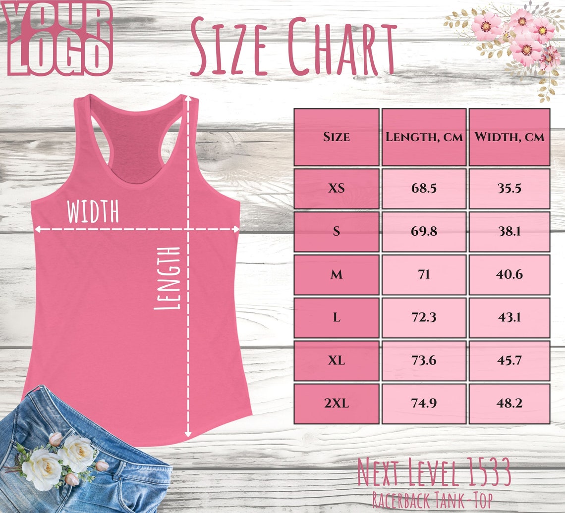 Editable Next Level Size Chart, Next Level Color Chart, Next Level 1533 ...