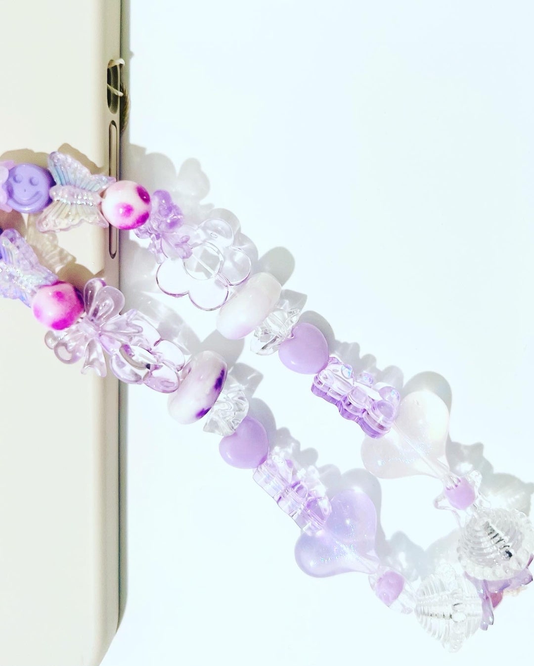 Light Purple Phone Charm Strap - Etsy