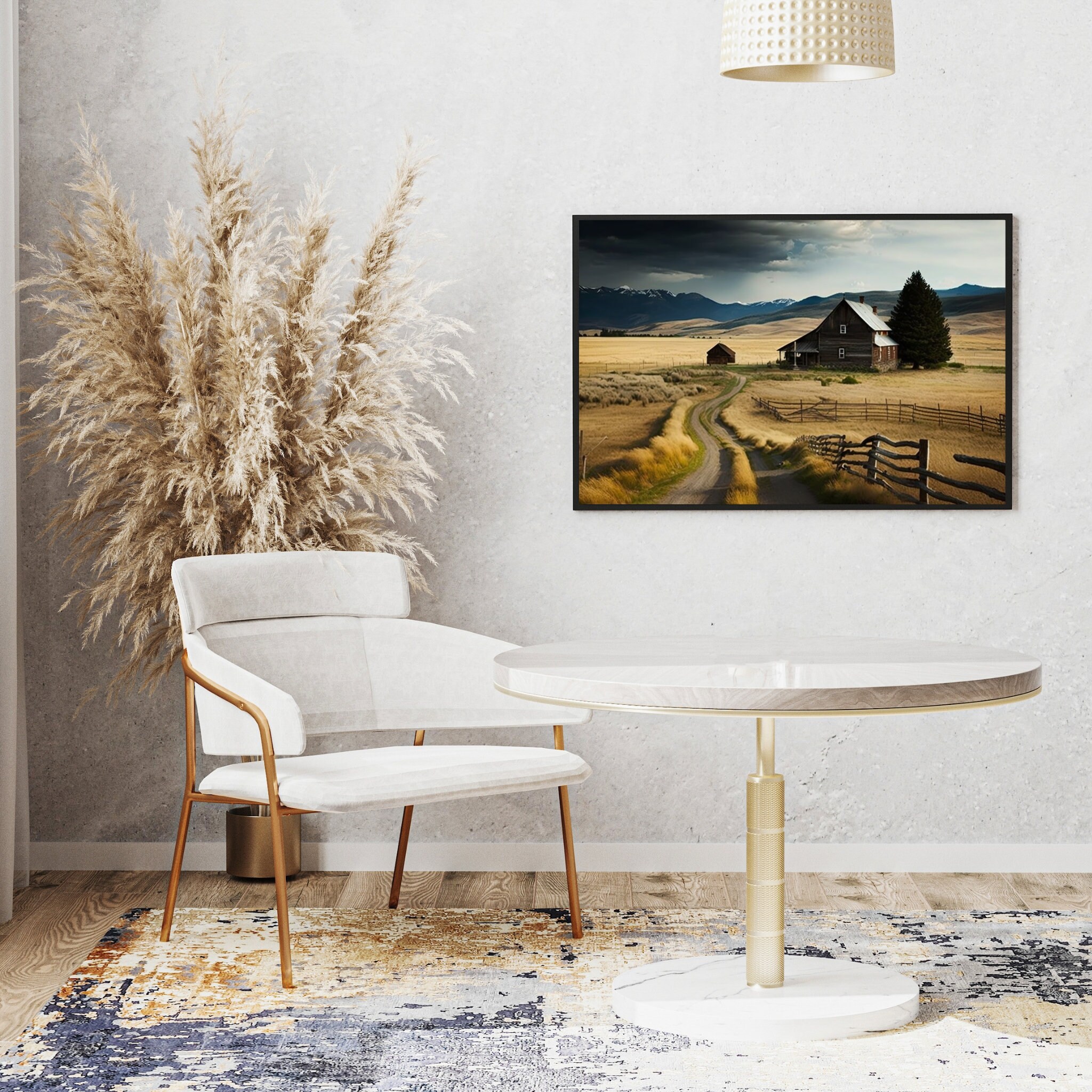 Farm House Wall Art Farm House Instant Download Mountains Wall Art ...