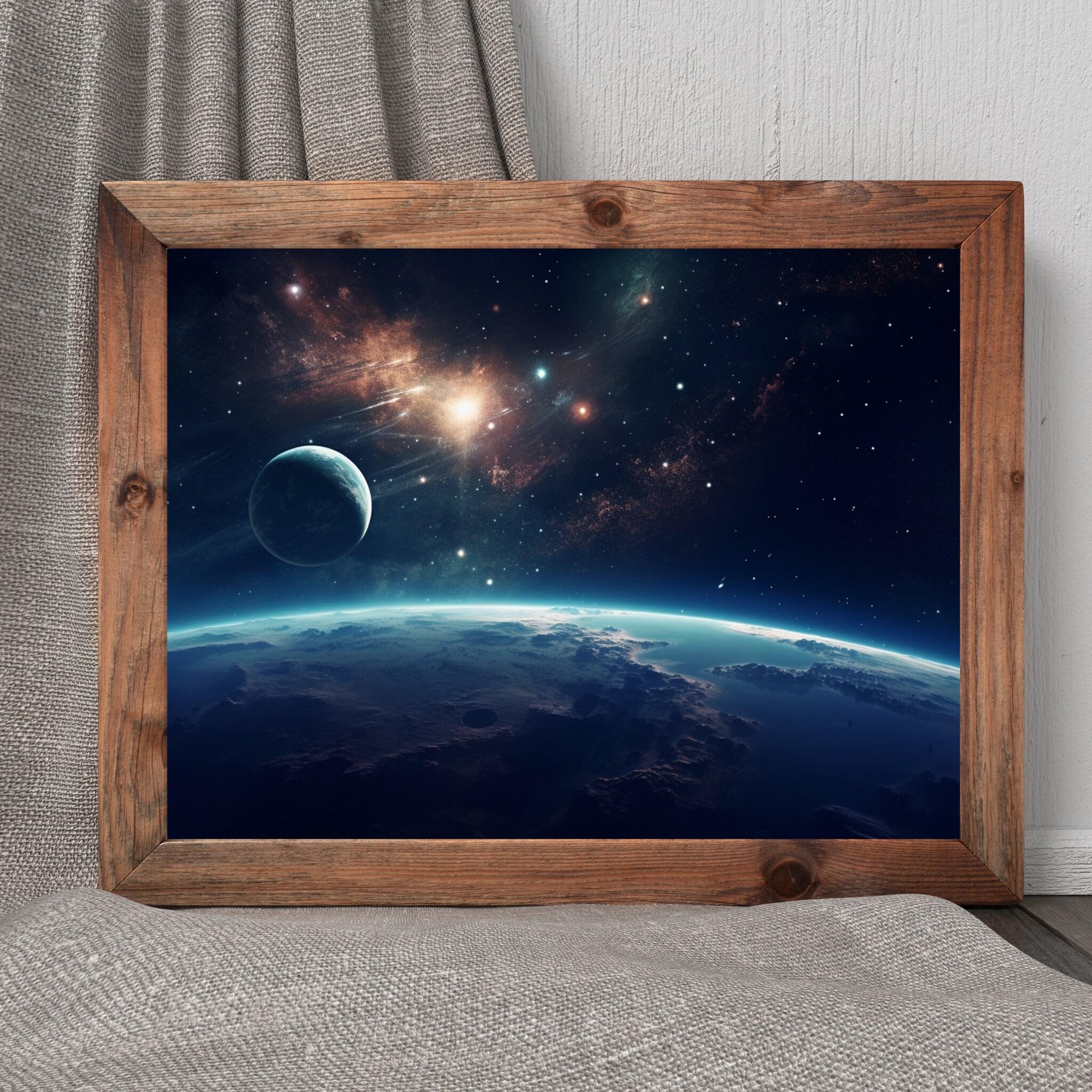 View of the Universe From Earth Wall Art Galaxy Wall Art Stellar Decor ...