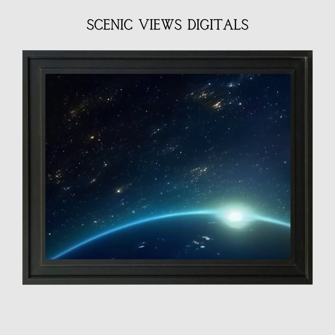 Eclipse Wall Art Space Decor Wall Art Solar Eclipse Wall Art Galaxy ...