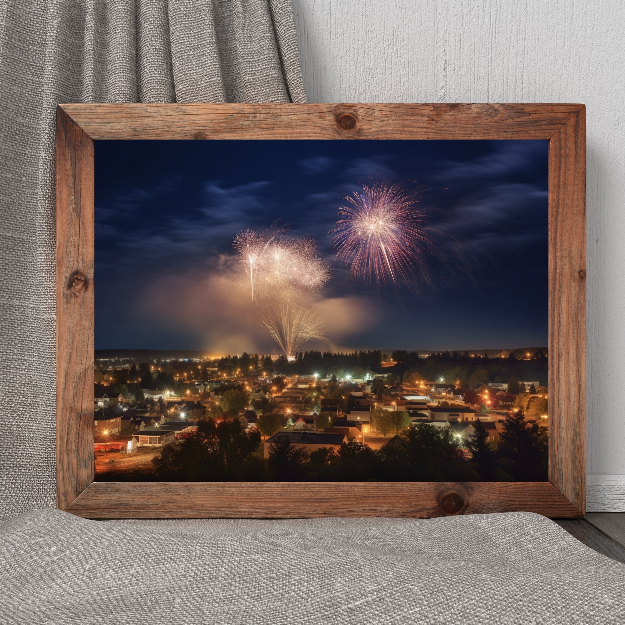 Firework Celebration Wall Art Fireworks Wall Decor New Years ...