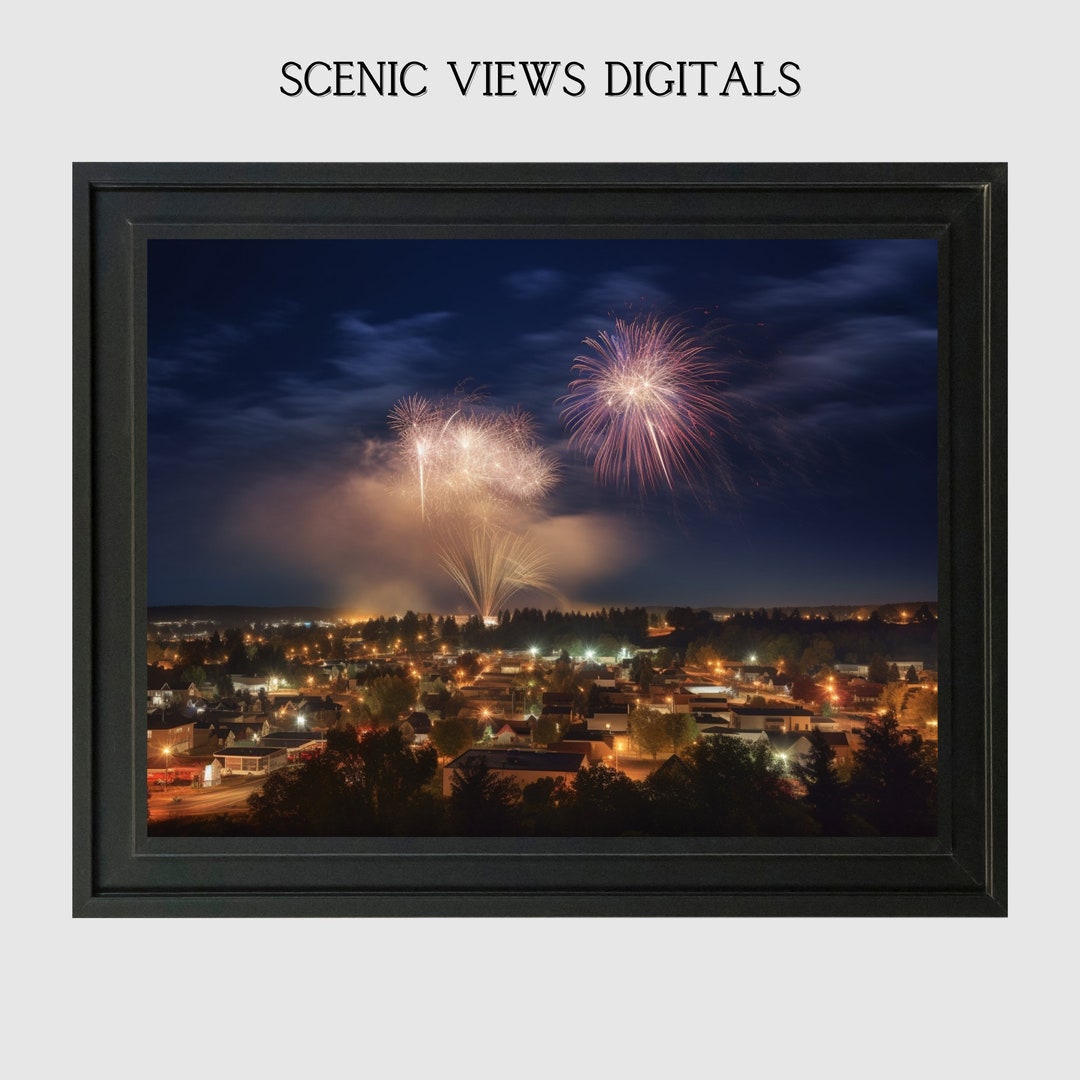 Firework Celebration Wall Art Fireworks Wall Decor New Years ...