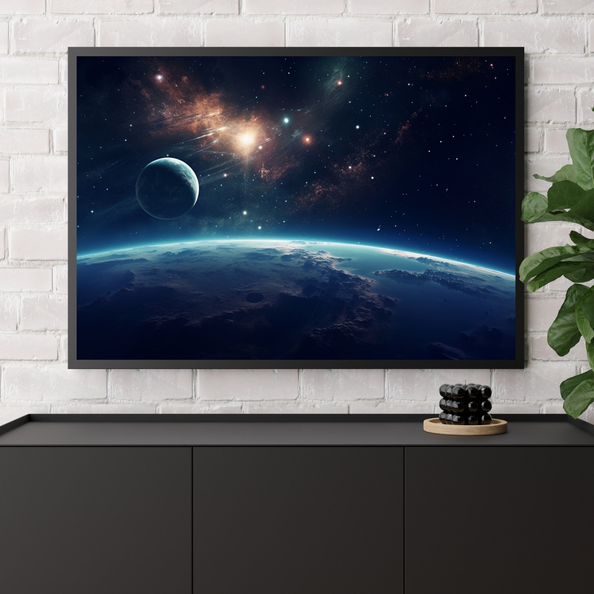 View of the Universe From Earth Wall Art Galaxy Wall Art Stellar Decor ...