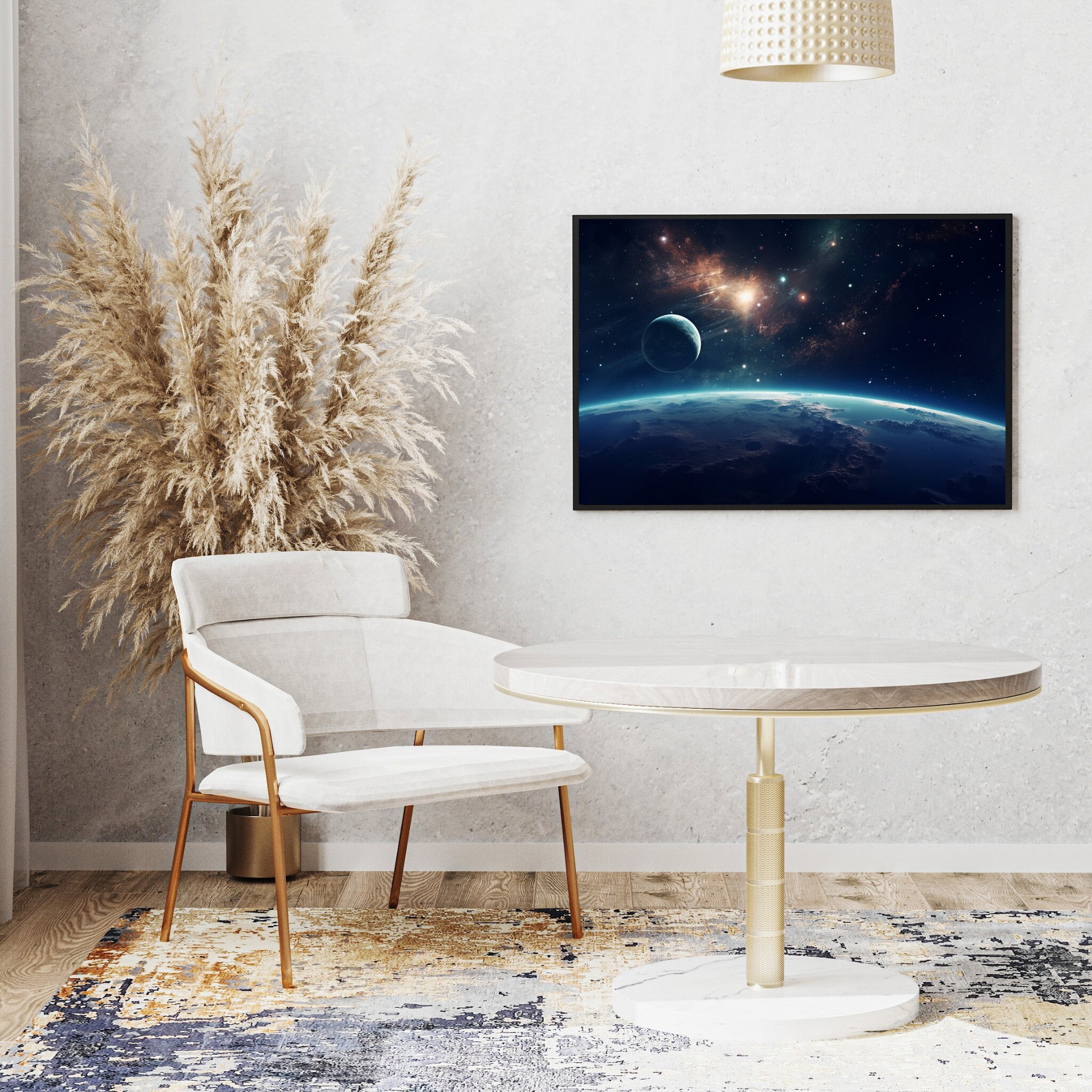 View of the Universe From Earth Wall Art Galaxy Wall Art Stellar Decor ...
