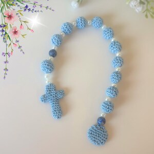 Rosary Crochet Pattern – Crochet Cross Prayer Beads, DIY Christian ...