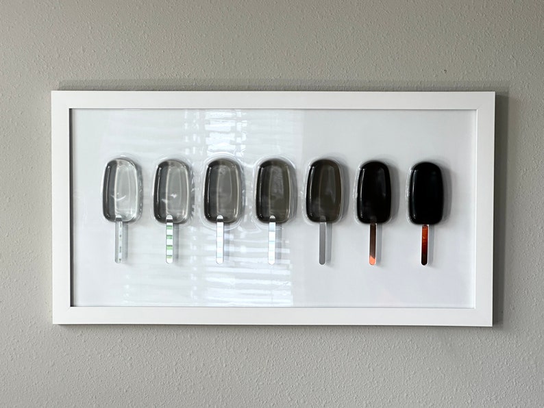 Large Black Ombre Popsicle Resin Wall Art: Handmade Pop Art Decor ...