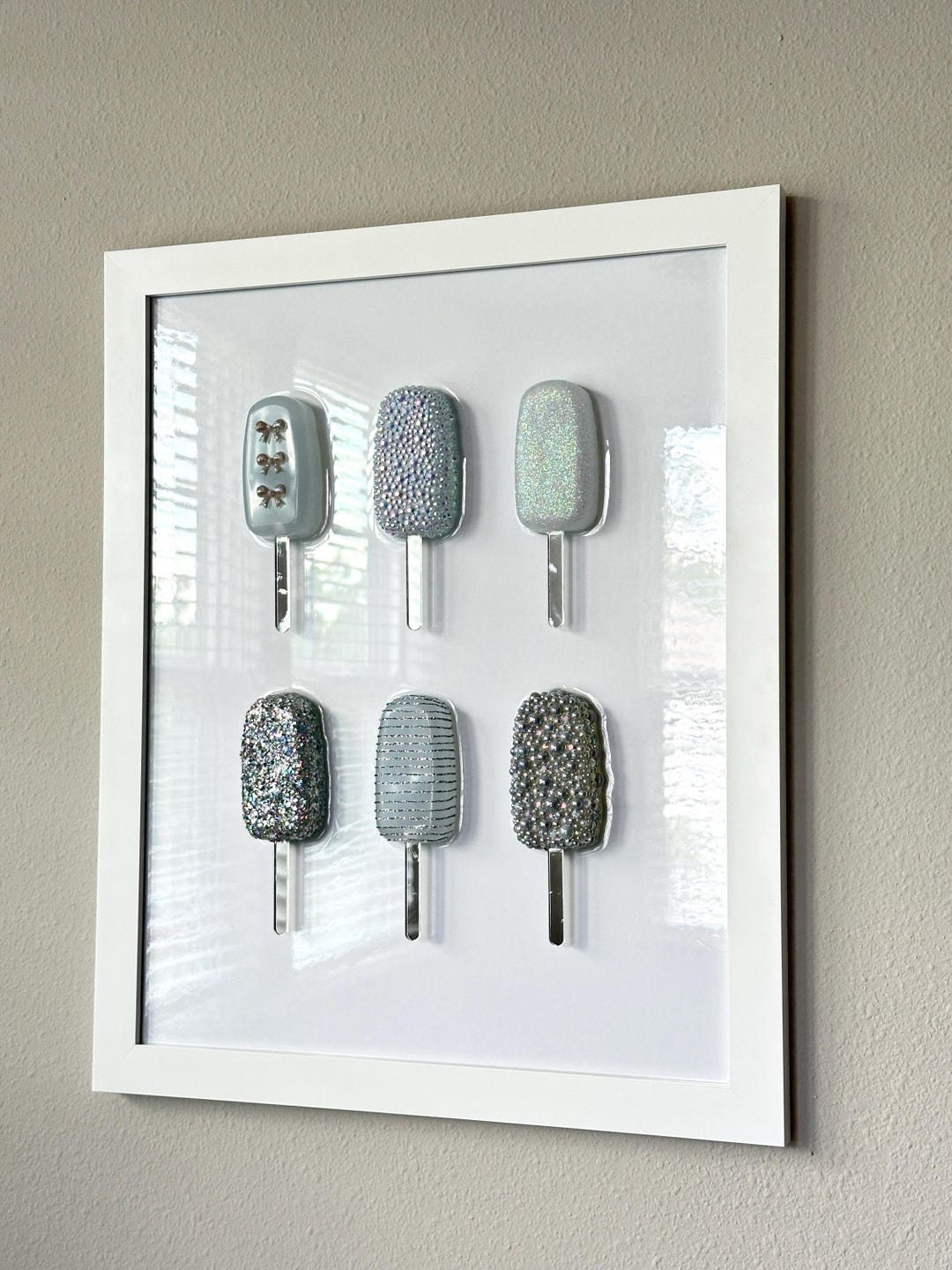 Silver Dream Popsicle Resin Wall Art: Handmade Pop Art Decor (16x20) - Etsy