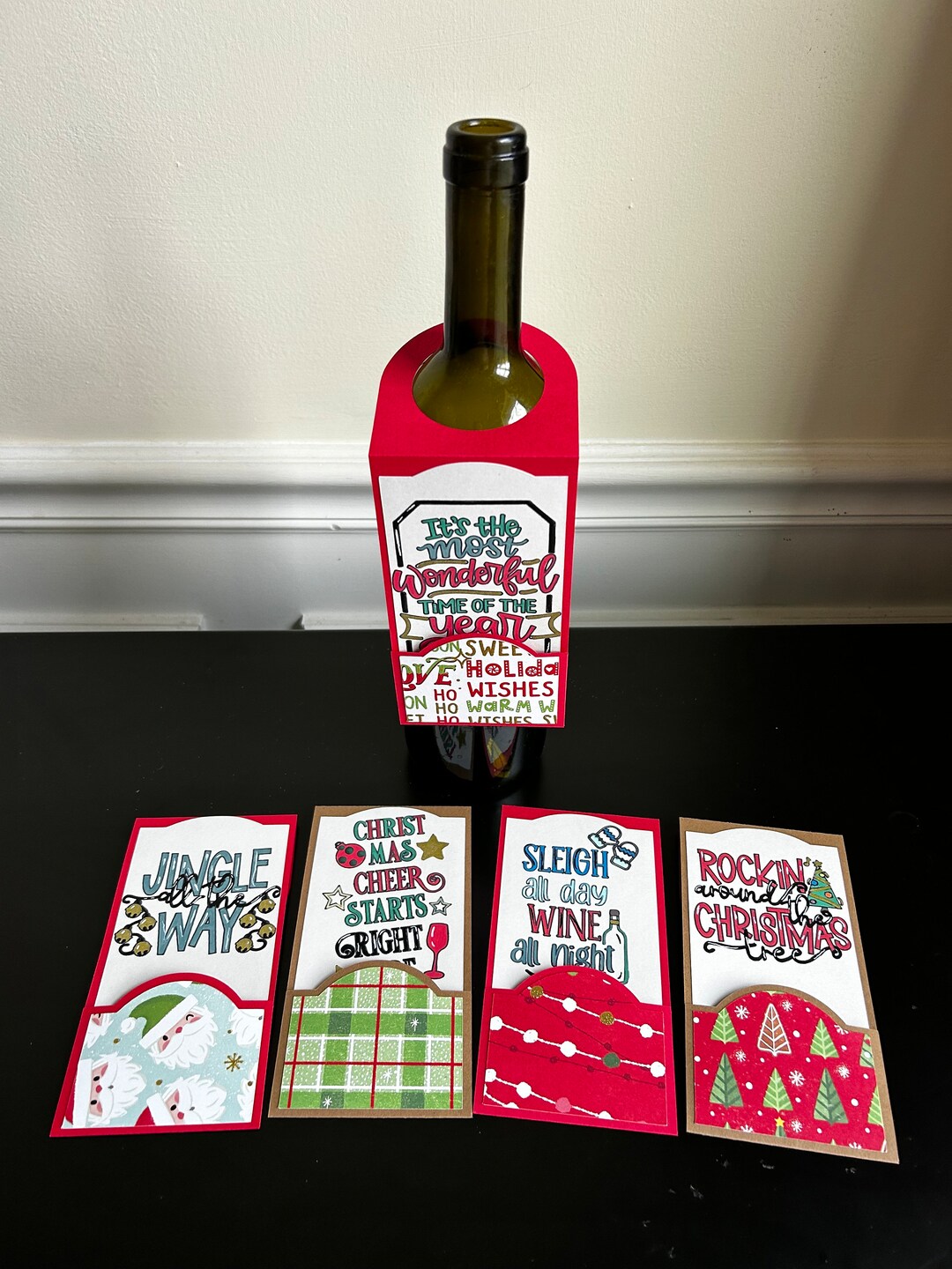 Christmas Wine Bottle Gift Tag Variety Pack - Etsy