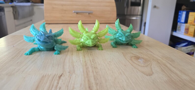 Rubber Articulated Axolotl - Etsy