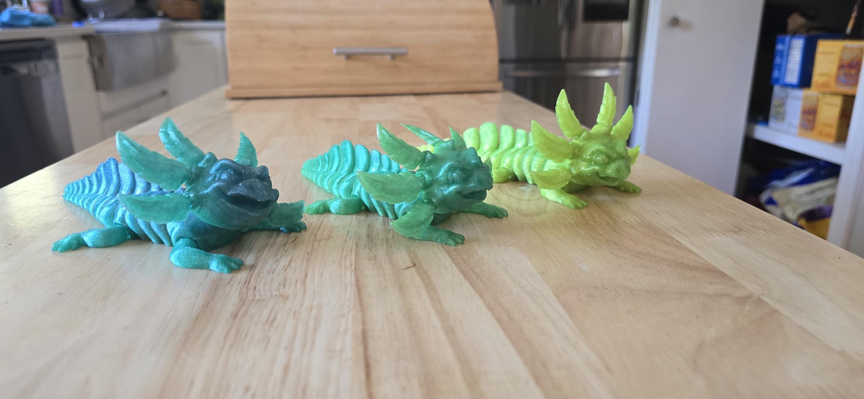 Rubber Articulated Axolotl - Etsy