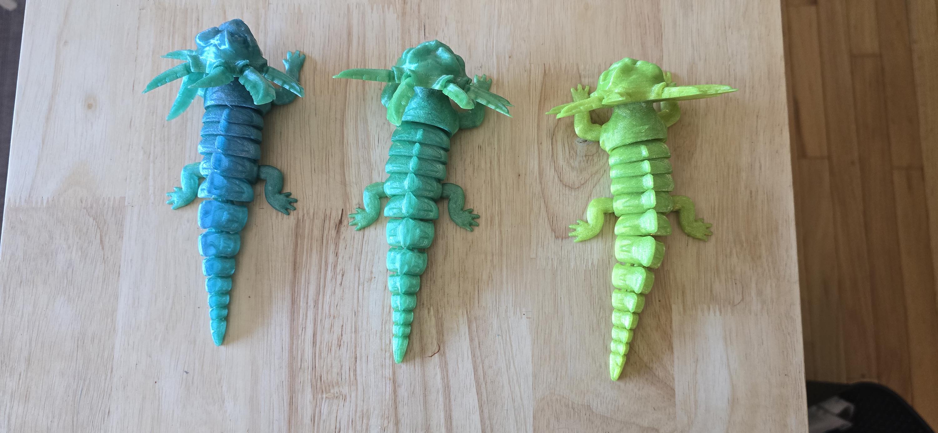 Rubber Articulated Axolotl - Etsy