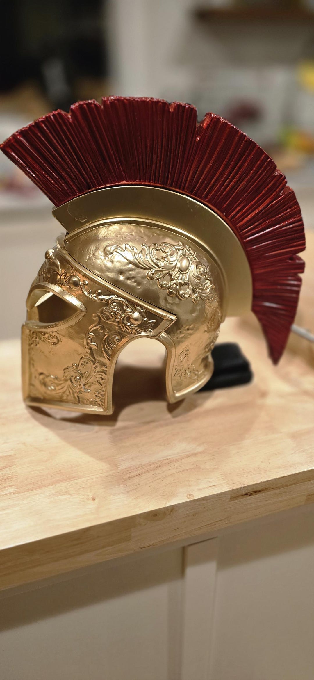 Handcrafted Spartan Warrior Helmet Authentic Battle Replica for Cosplay ...
