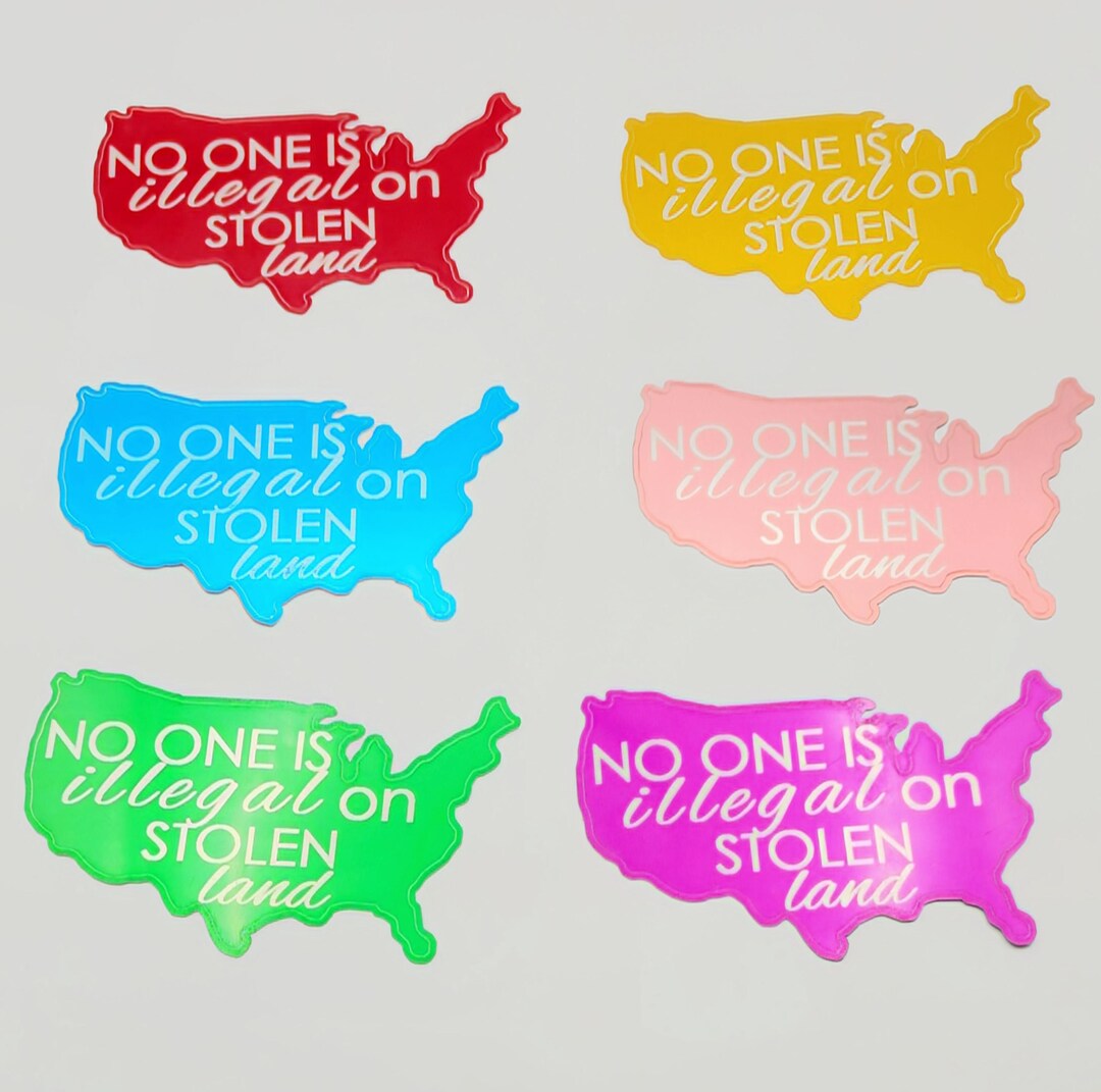 No One is Illegal Decals. - Etsy
